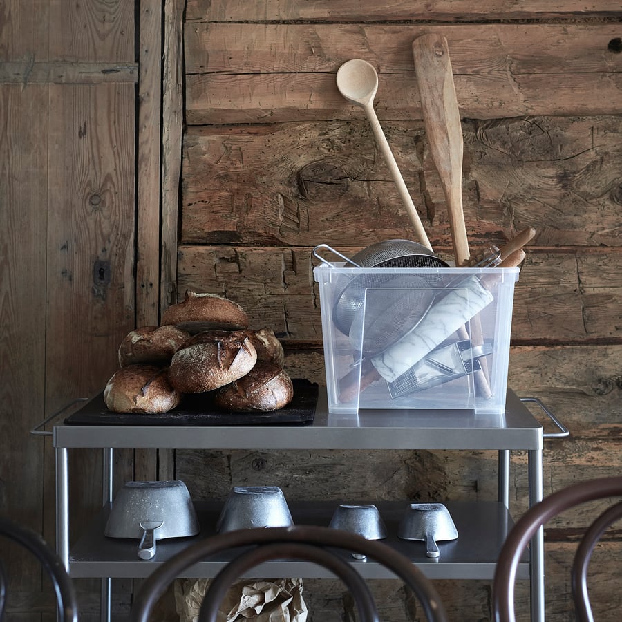 SAMLA Box, clear, 15 ¼x11x11"/6 gallon - IKEA