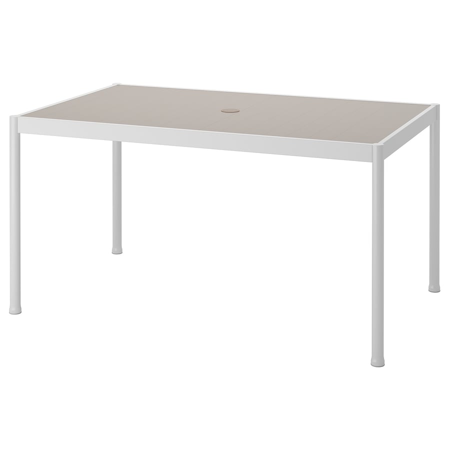 SEGERÖN table, outdoor, white/beige, 357/8x577/8" - IKEA