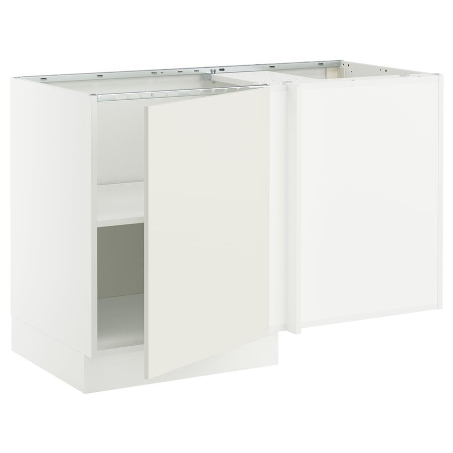 SEKTION corner base cabinet with shelf, white/Veddinge white, 50x24x30 ...