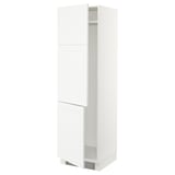 SEKTION high cabinet for fridge/freezer, white/Askersund light ash ...
