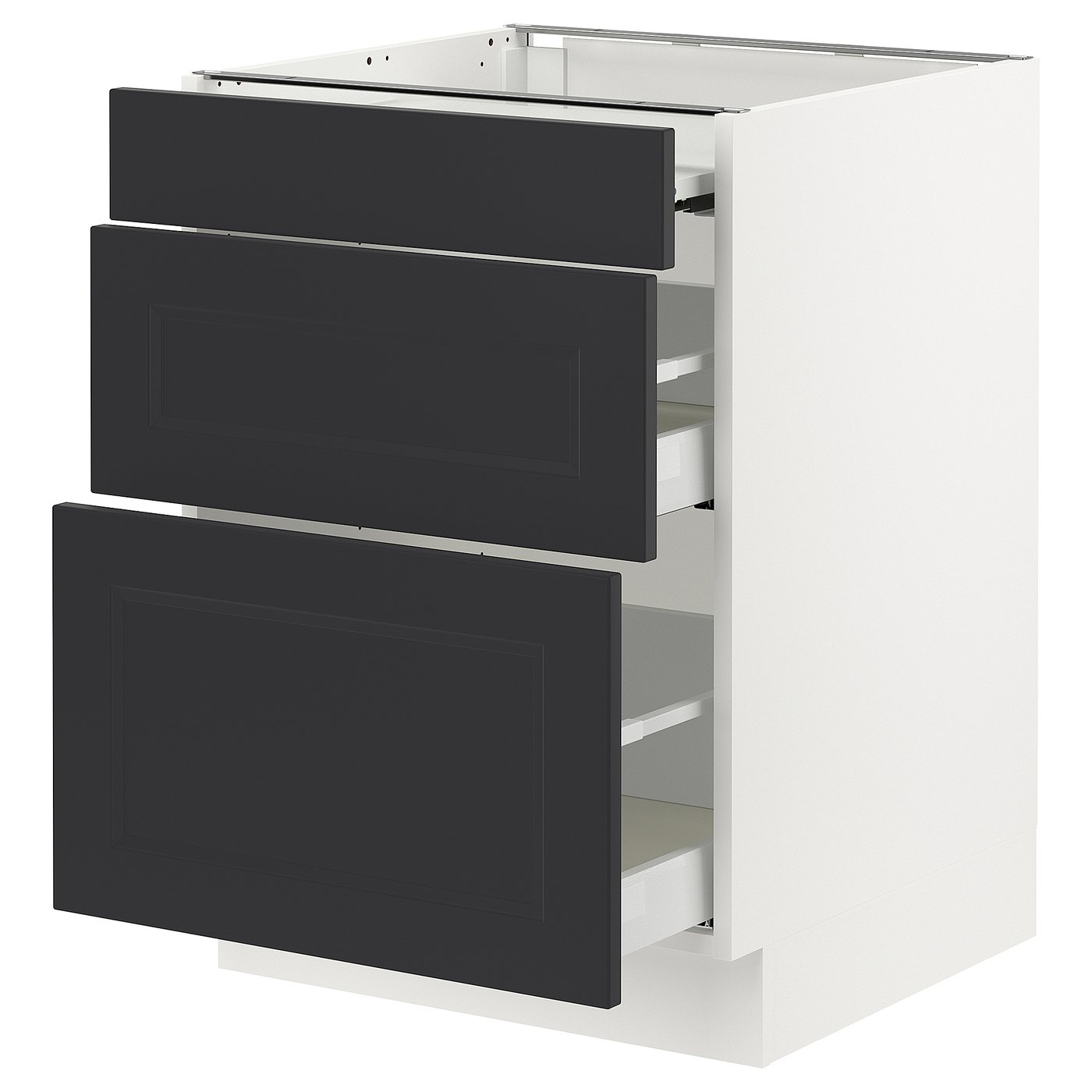 SEKTION / MAXIMERA bc w pull-out work surface/2drw, white Axstad/matte ...