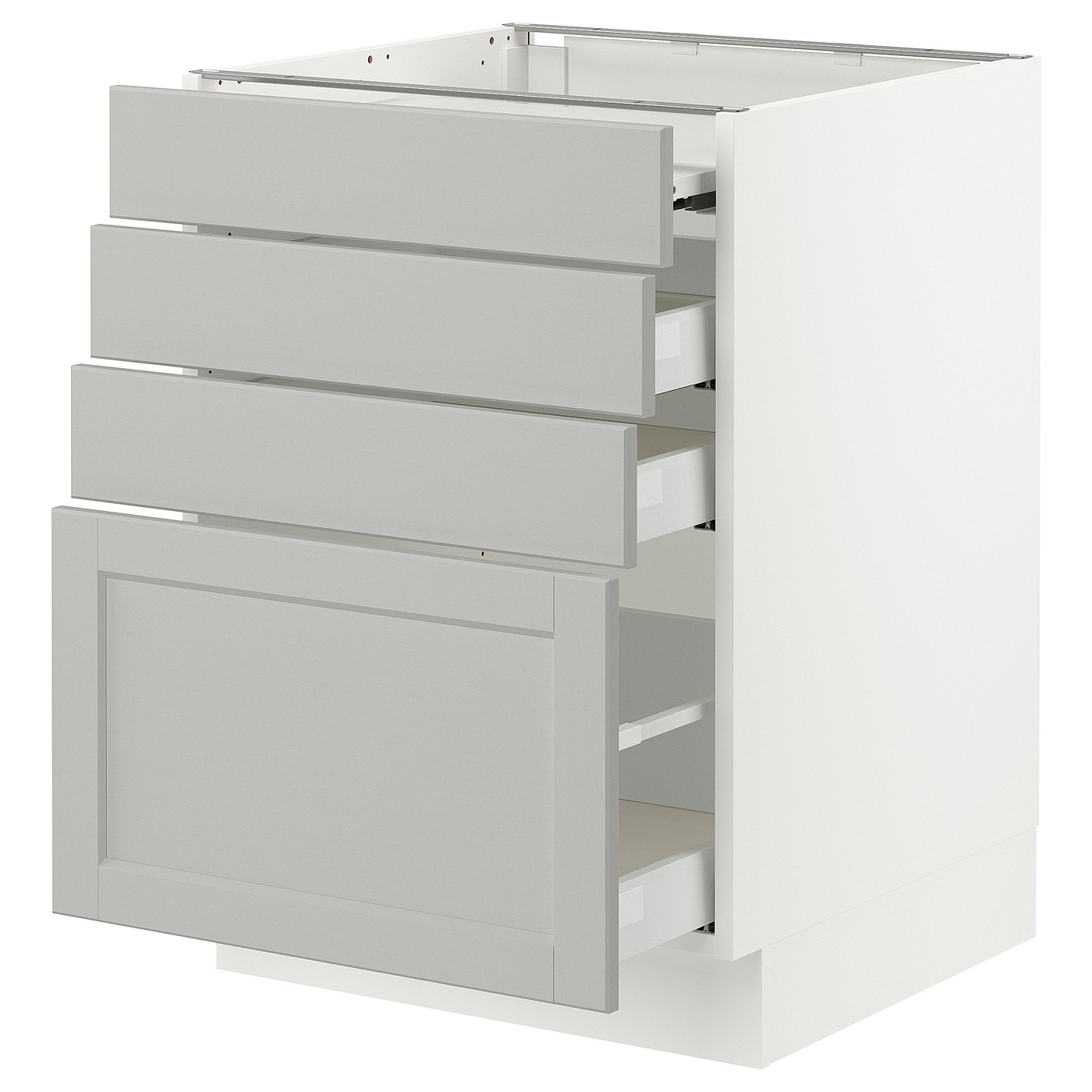 SEKTION / MAXIMERA bc w pull-out work surface/3drw, white/Lerhyttan ...