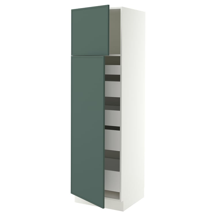 SEKTION / MAXIMERA high cb w 2 doors/shelves/5 drawers, white/Aspudden ...