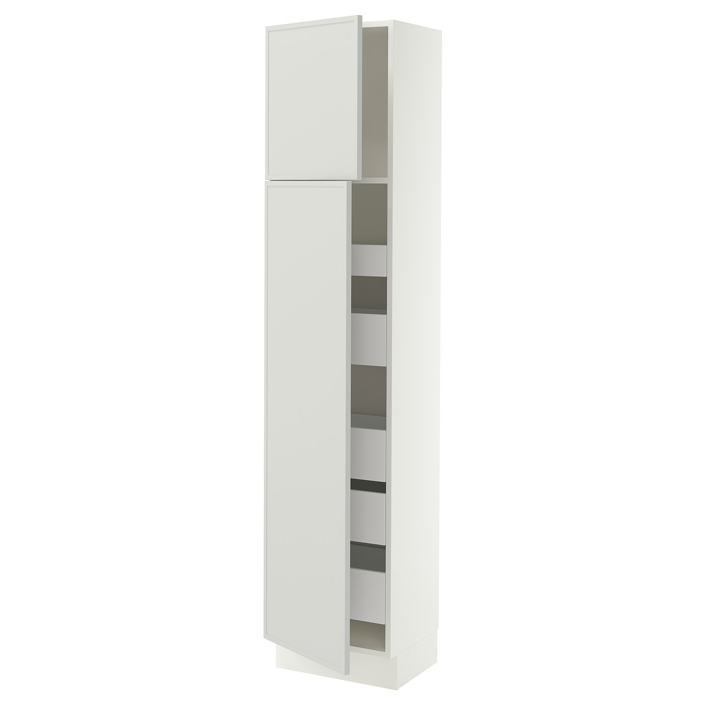 SEKTION / MAXIMERA high cb w 2 doors/shelves/5 drawers, white/Aspudden ...