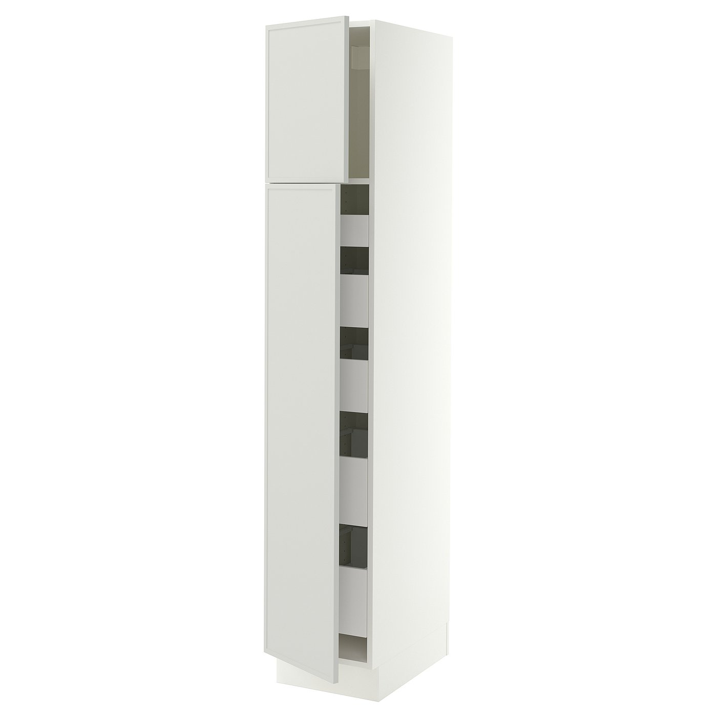 SEKTION / MAXIMERA high cb w 2 doors/shelves/5 drawers, white/Aspudden ...