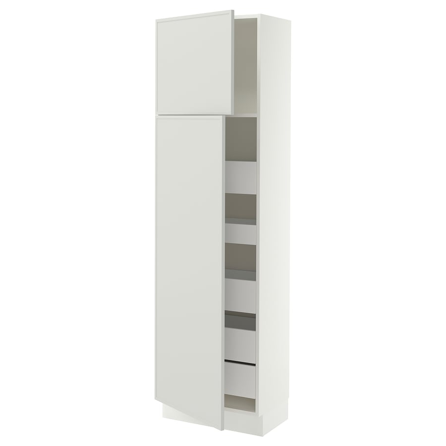 SEKTION / MAXIMERA high cb w 2 doors/shelves/5 drawers, white/Aspudden ...