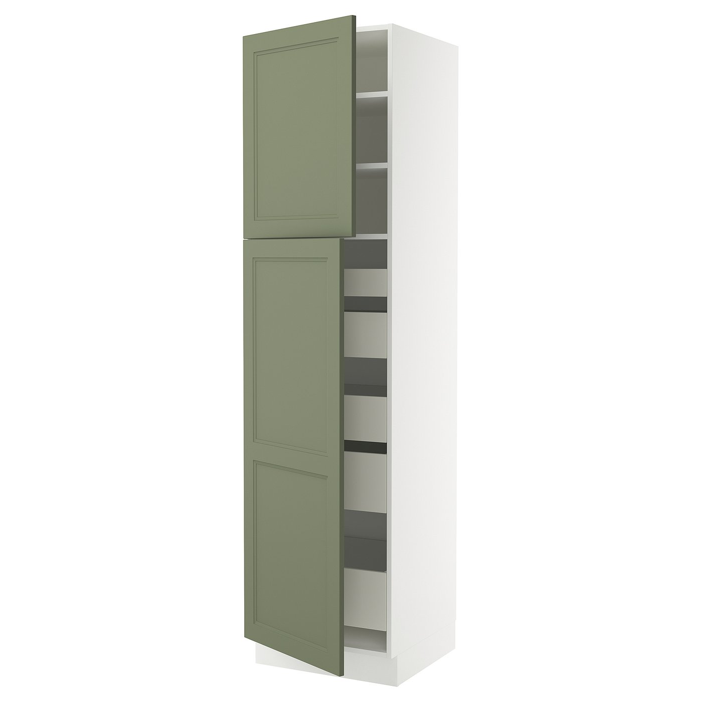 SEKTION / MAXIMERA high cb w 2 doors/shelves/5 drawers, white/Axstad ...