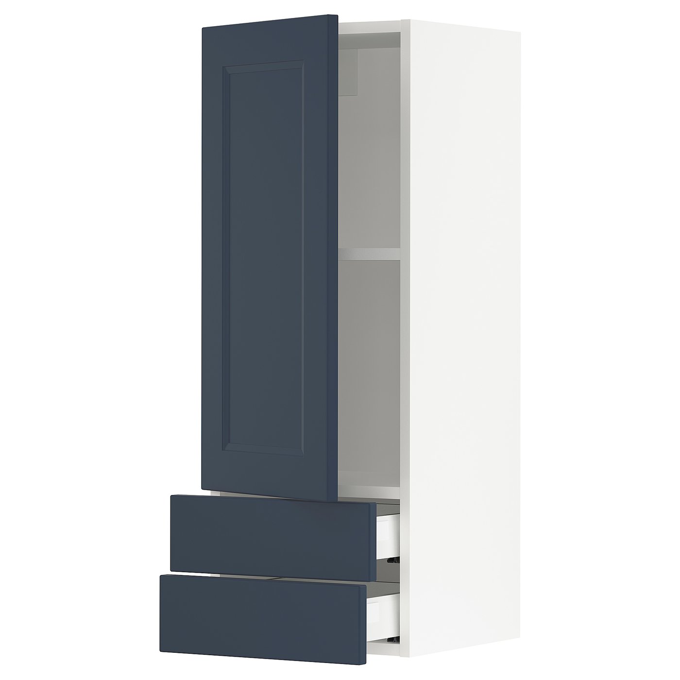 SEKTION / MAXIMERA wall cabinet with door/2 drawers, white Axstad/matte ...