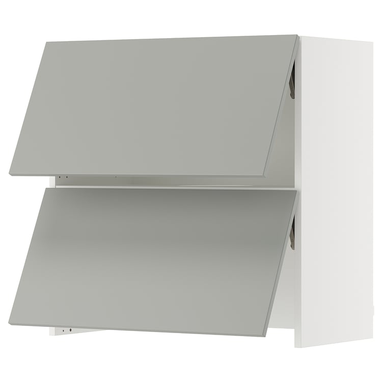 SEKTION wall cab f bu-in extr hood w po, white/Havstorp light gray ...