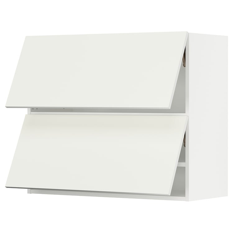 SEKTION wall cabinet horizontal w 2 doors, white/Vallstena white ...