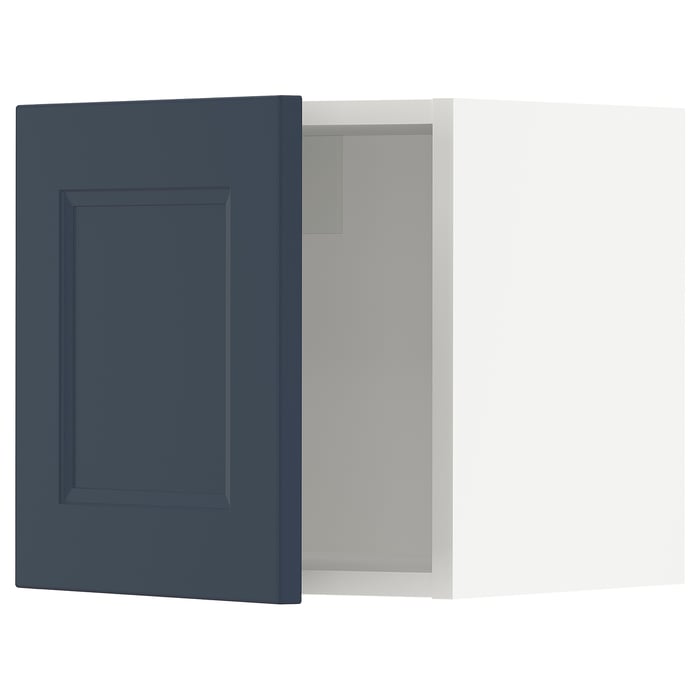 SEKTION wall cabinet, white Axstad/matte blue, 15x15x15" - IKEA