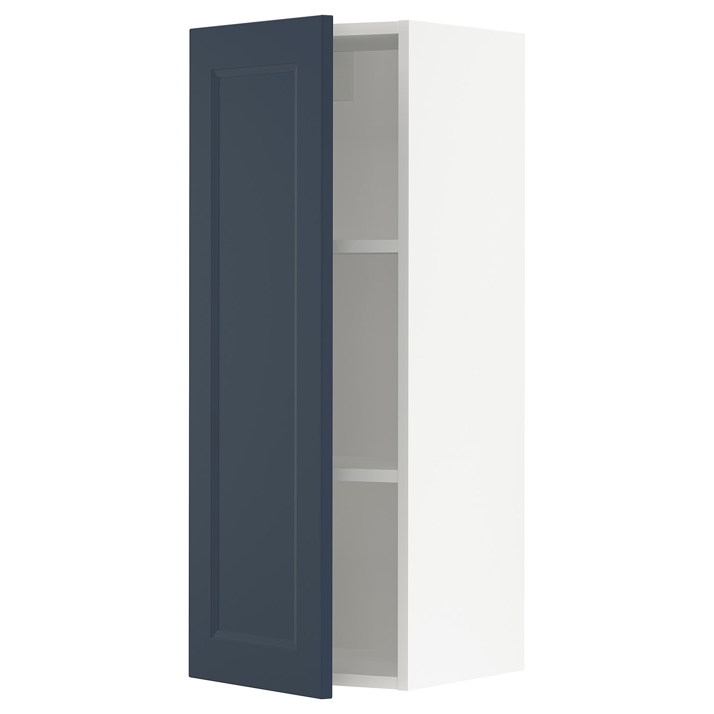 SEKTION wall cabinet, white Axstad/matte blue, 15x15x40" - IKEA