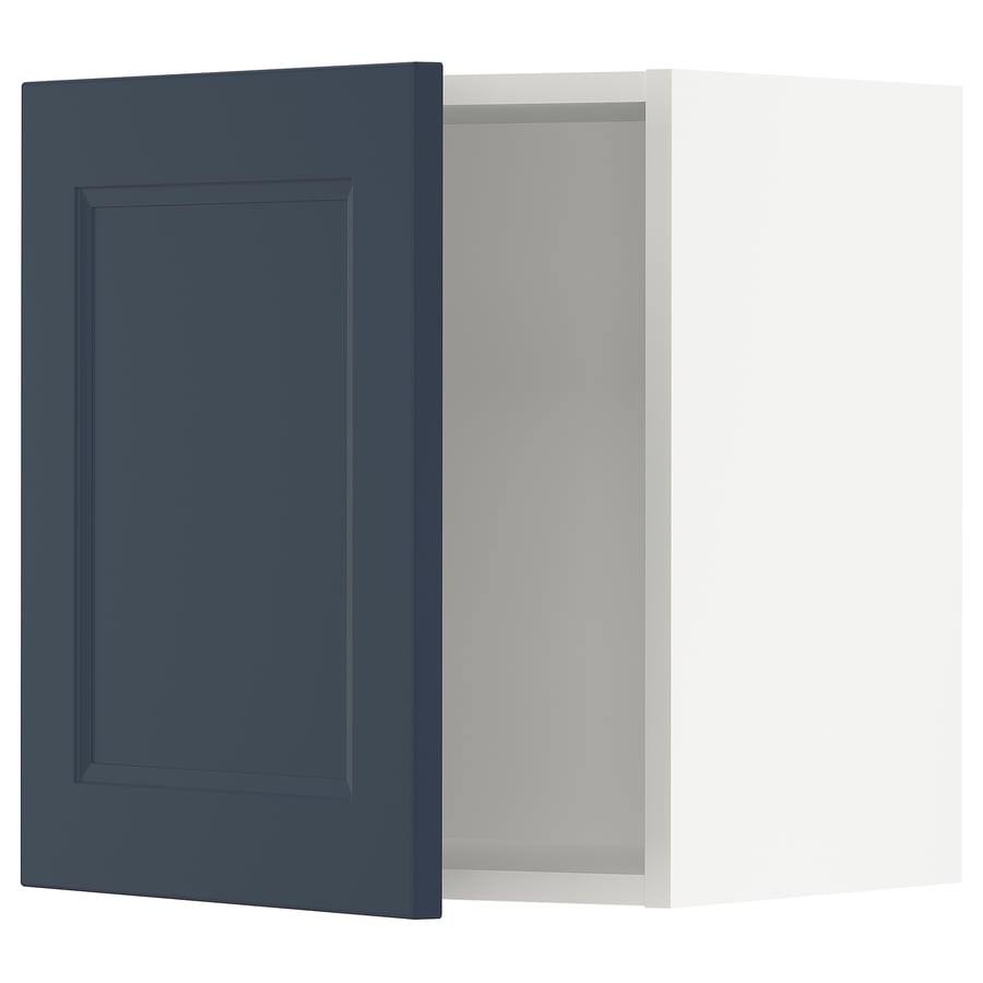 SEKTION wall cabinet, white Axstad/matte blue, 18x15x20" - IKEA