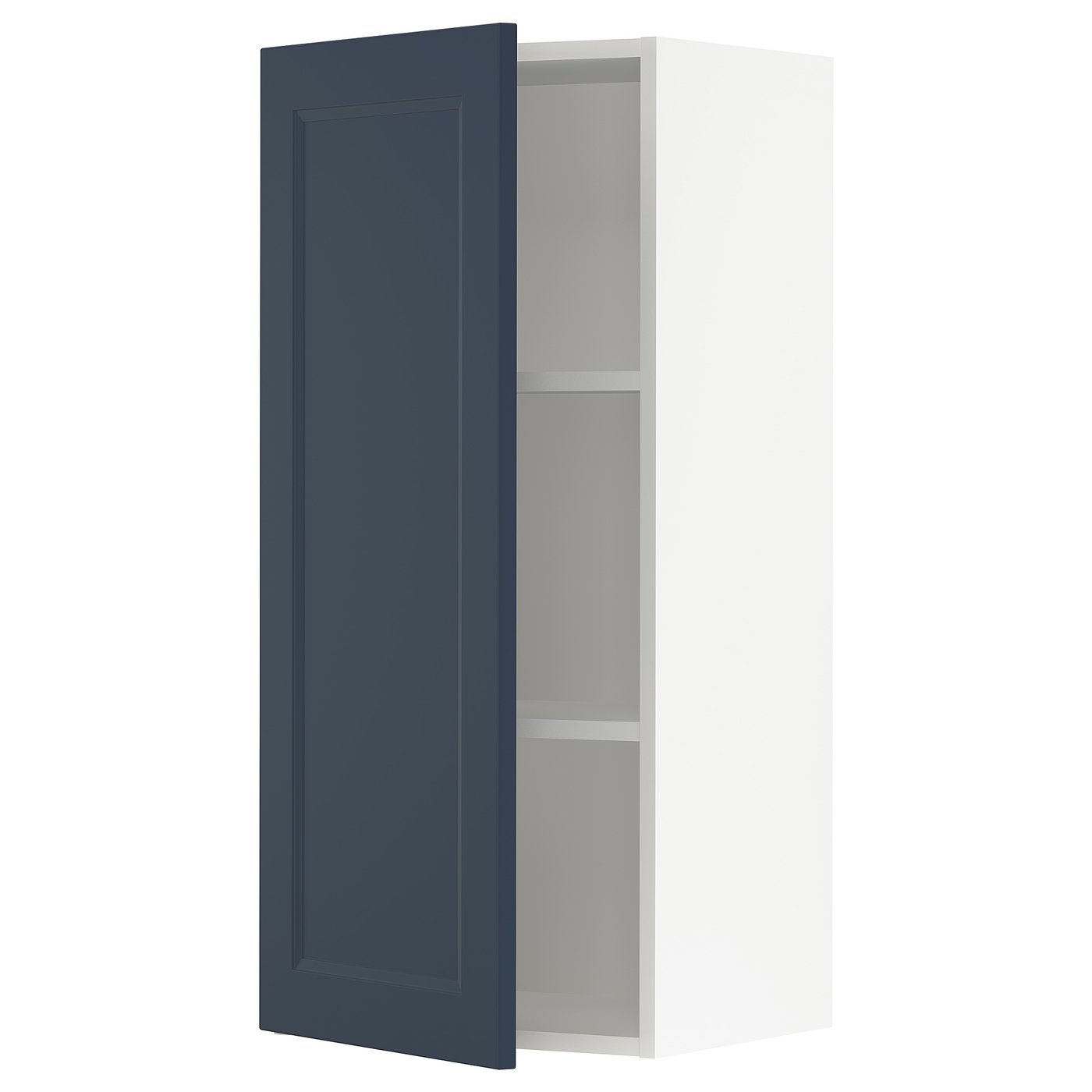 SEKTION wall cabinet, white Axstad/matte blue, 18x15x40" - IKEA