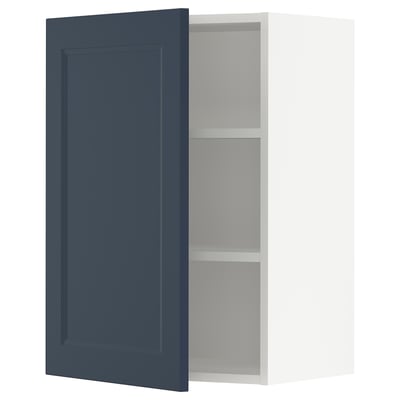 SEKTION wall cabinet, white Axstad/matte blue, 21x15x30" - IKEA