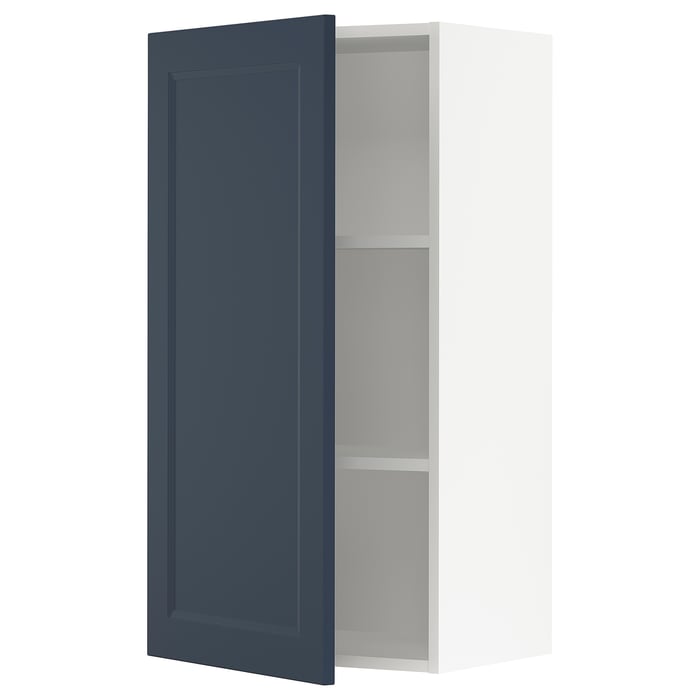 SEKTION wall cabinet, white Axstad/matte blue, 21x15x40" - IKEA
