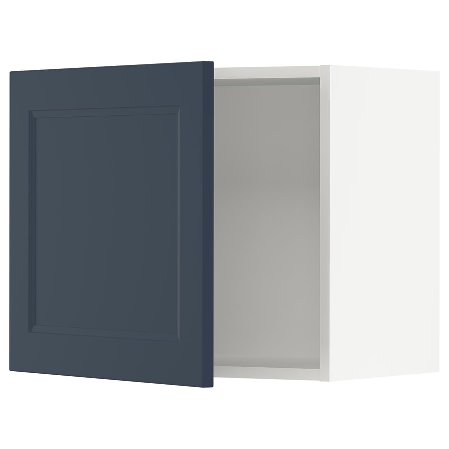 SEKTION wall cabinet, white Axstad/matte blue, 24x15x20" - IKEA