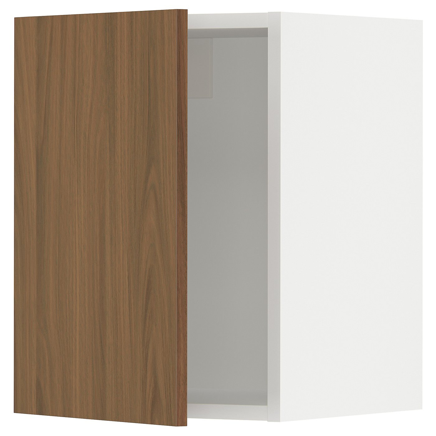 SEKTION wall cabinet, white/Tistorp brown walnut effect, 15x15x20" - IKEA