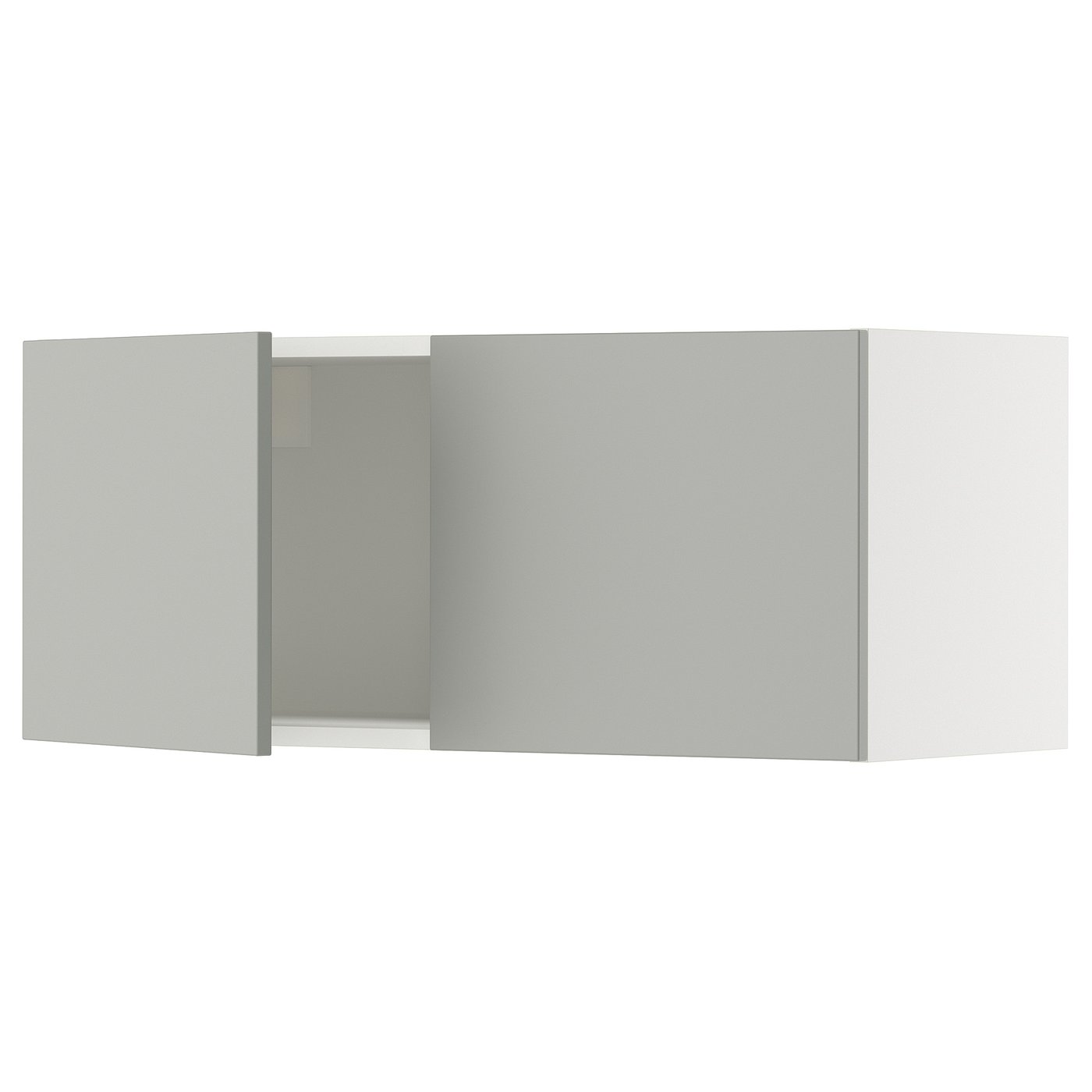 SEKTION wall cabinet with 2 doors, white/Havstorp light gray, 36x15x15 ...