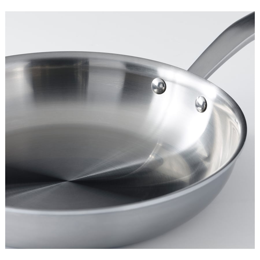 SENSUELL frying pan, stainless steel/gray, 11" - IKEA