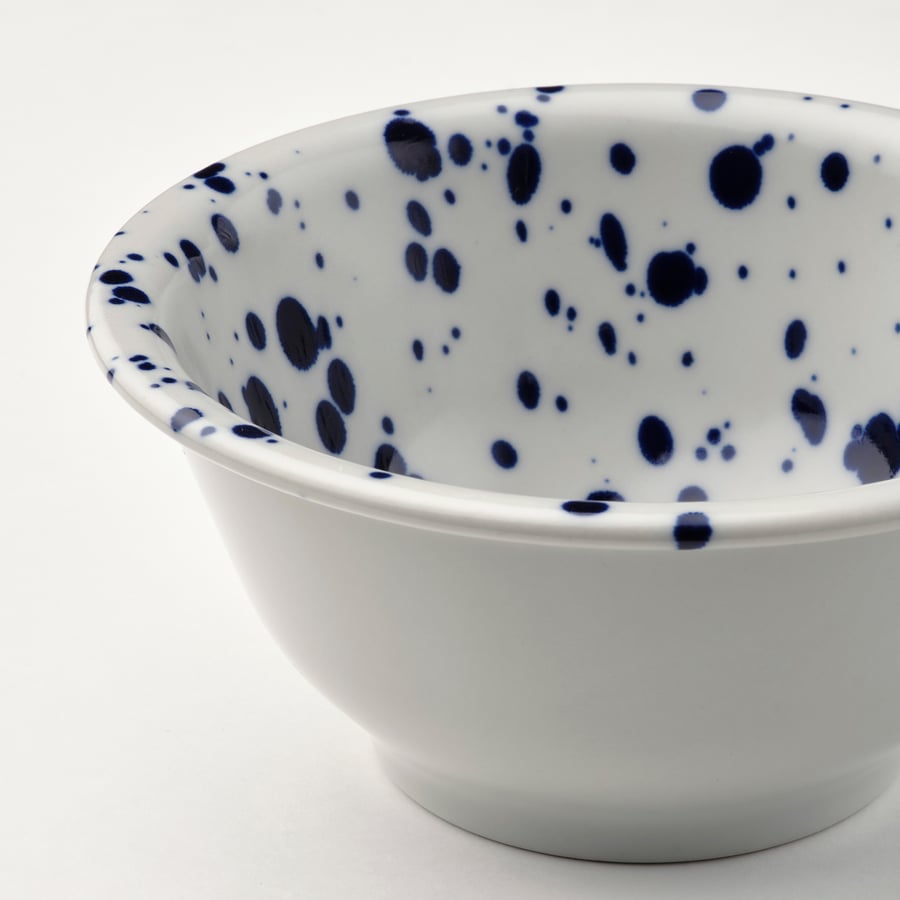 SILVERSIDA bowl, patterned/blue, 5 ½" - IKEA