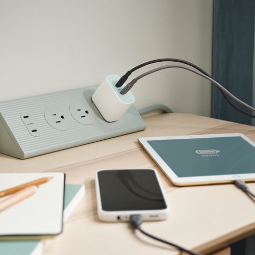 SJÖSS 45W 2-port USB-C charger, fast charging - IKEA