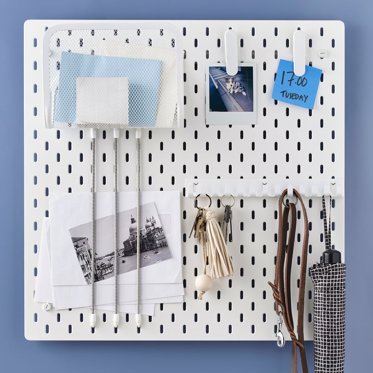 SKÅDIS Hook rack, white - IKEA