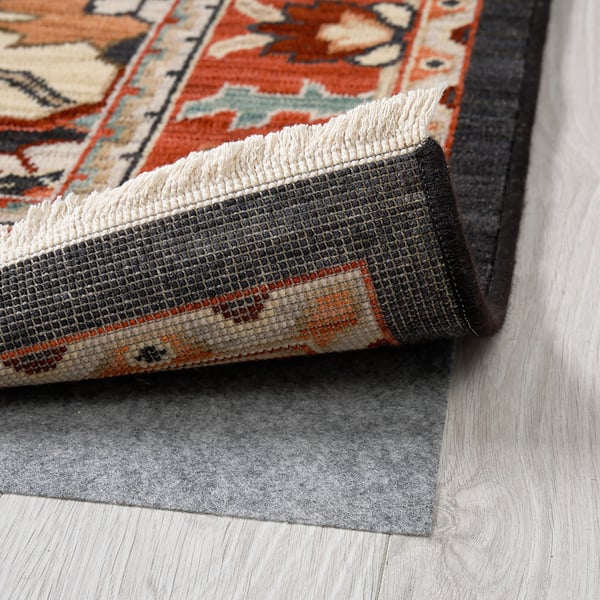 Patterned Orange Rug