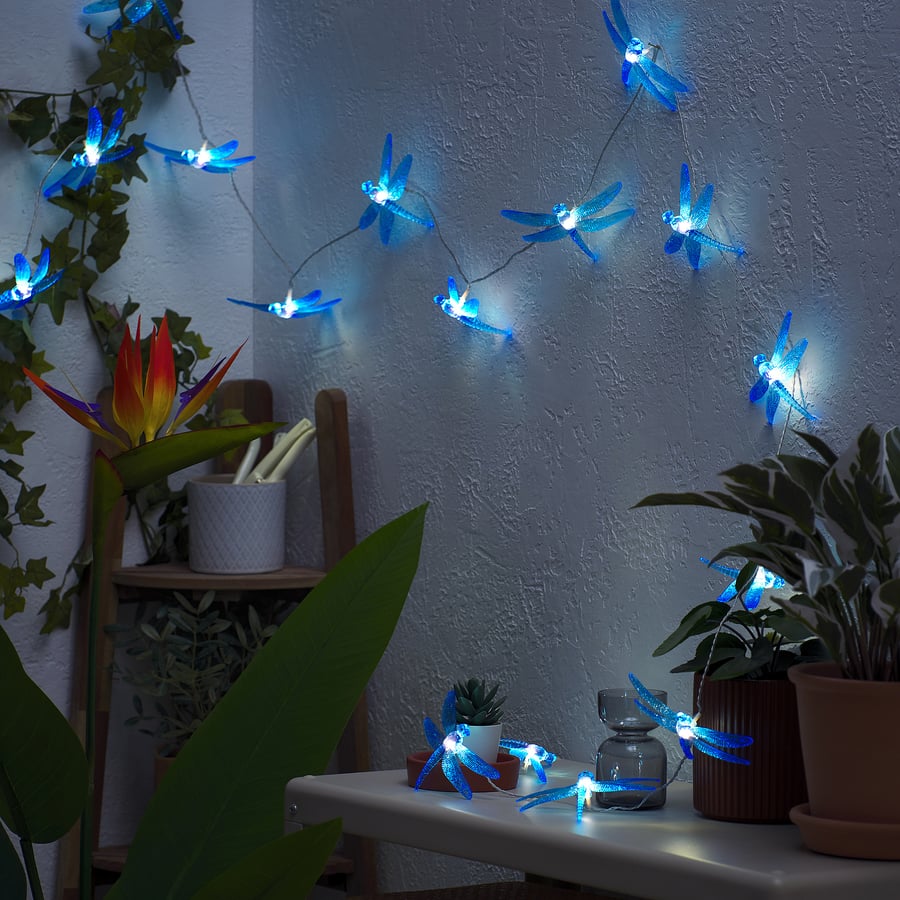 SKINA LED string light w/16lights,outdoor, dragonfly - IKEA
