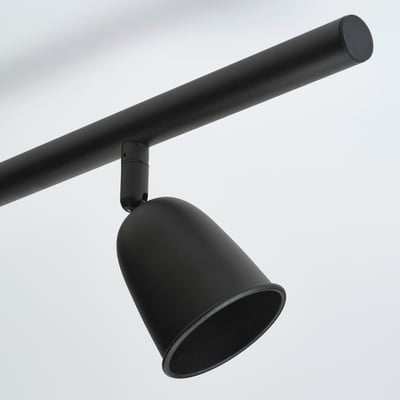 SKURUP Ceiling track, 3 spotlights, black - IKEA