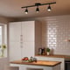 SKURUP Ceiling track, 3 spotlights, black - IKEA