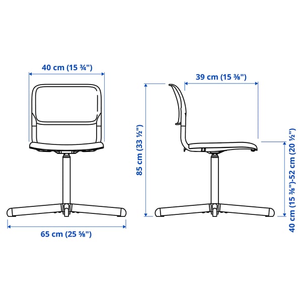 SMÄLLEN swivel chair, black - IKEA