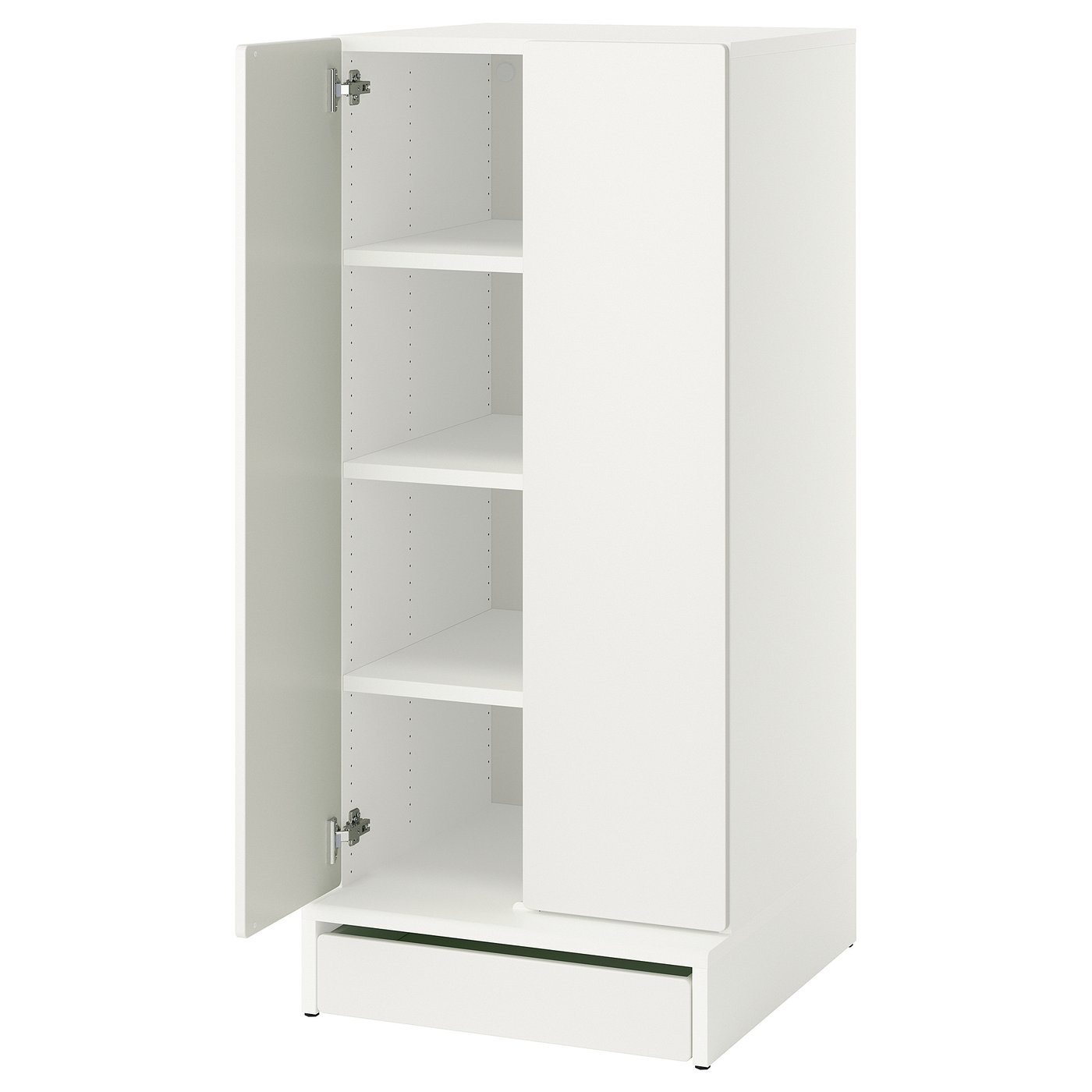 SMASTAD UPPFORA wardrobe white white with 3 shelves 235 8x255 8x531 2 IKEA