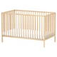 SNIGLAR Crib, beech, 27 1/2x52" - IKEA