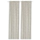 SNÖRUTA curtains, 1 pair, light grey-beige white/floral pattern with ...