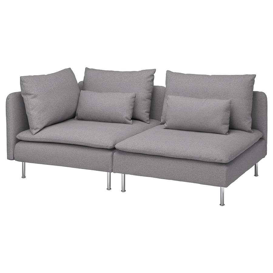 SÖDERHAMN sofa, with open end/Tonerud gray - IKEA