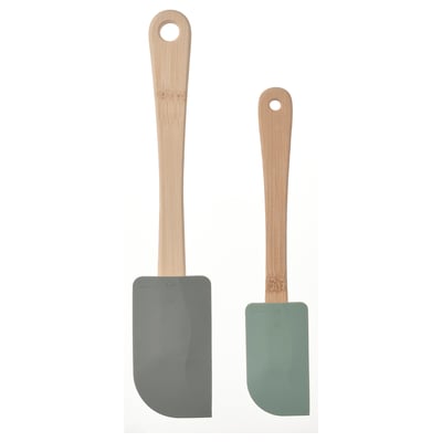 SOMMARFLOX Spatula, set of 2, light gray-green/gray-green - IKEA