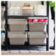 SORTERA sorting bin with lid, beige, 10 gallon - IKEA
