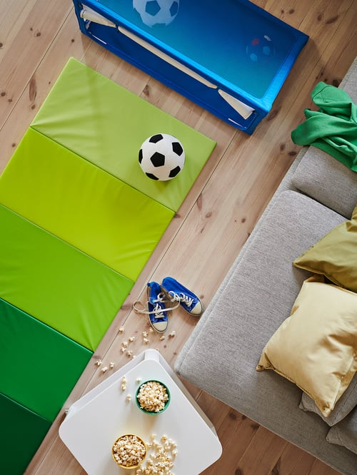 SPARKA Soft toy, soccer ball/black white - IKEA