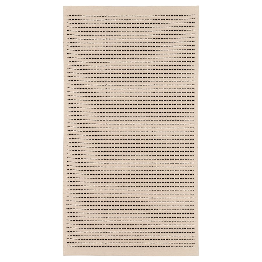 STARREKLINTE rug, flatwoven, natural/black, 2'7"x4'11" - IKEA