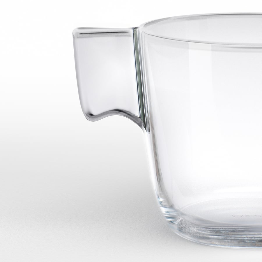 STELNA mug, clear glass, 8 oz - IKEA