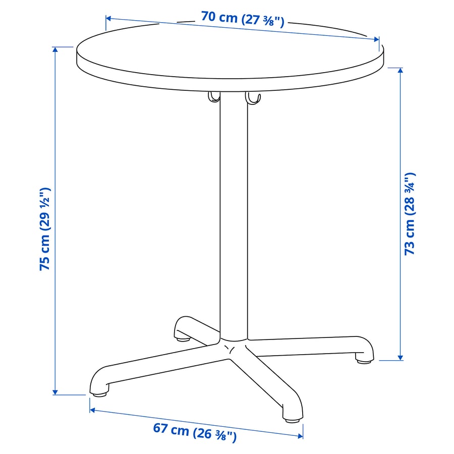STENSELE table, anthracite/anthracite, 273/8" - IKEA