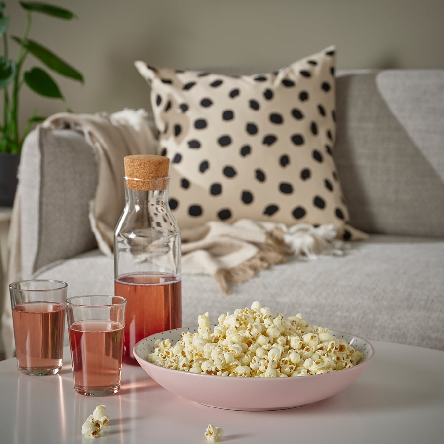 STENTICKA serving bowl, pink, 12" - IKEA