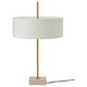 STOCKHOLM 2025 table lamp, white textile/brass plated, 26" - IKEA