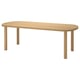 STOCKHOLM 2025 table, oak veneer/oak veneer, 901/2x353/8" - IKEA