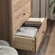 STOREMOLLA 3-drawer dresser, gray-brown stained, 365/8x195/8x357/8" - IKEA