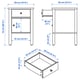 STOREMOLLA nightstand, gray-brown stained, 195/8x195/8x283/8" - IKEA