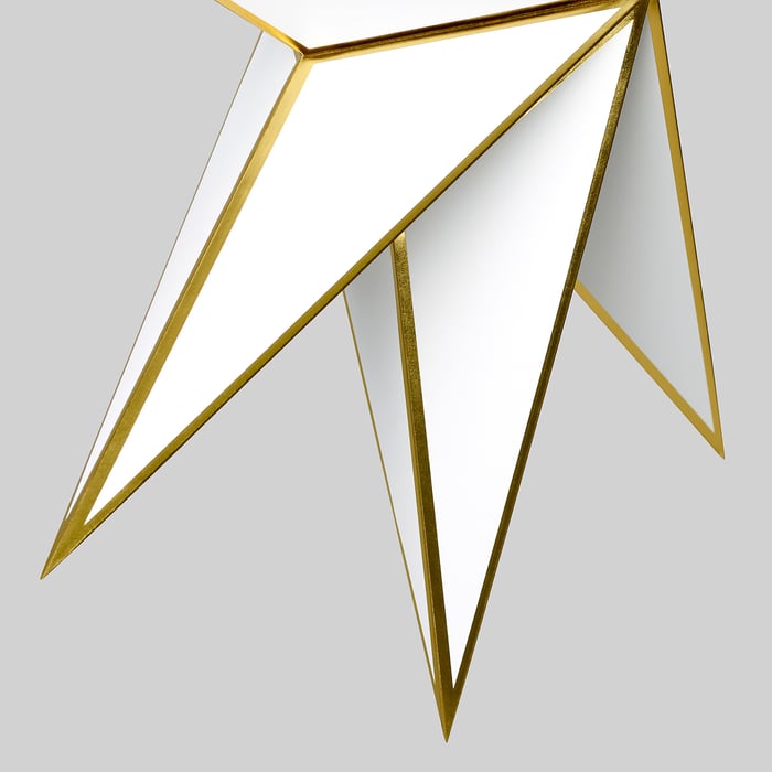 STRÅLA 28" White Gold Star Lamp Shade - IKEA