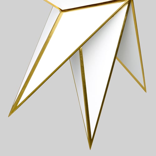 STRÅLA 28" White Gold Star Lamp Shade - IKEA