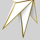 STRÅLA 35" White Gold Star Lamp Shade - IKEA
